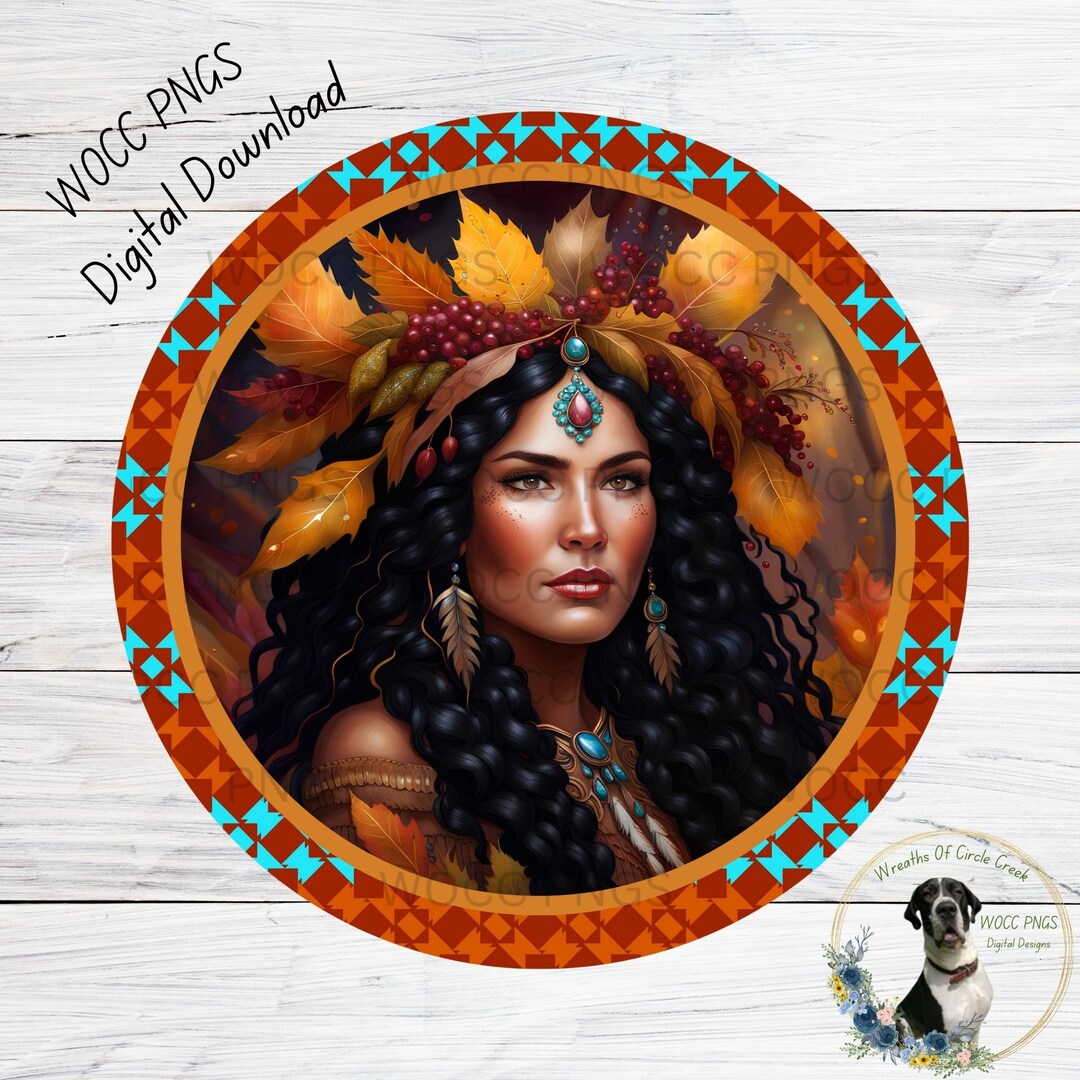 Fall, Native American, Tribal, Fall Leaves, Round Round, PNG ...