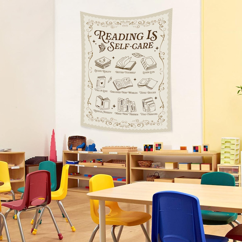 Reading is Self Care Classroom Decor, Book Lover Gift, Classroom ...