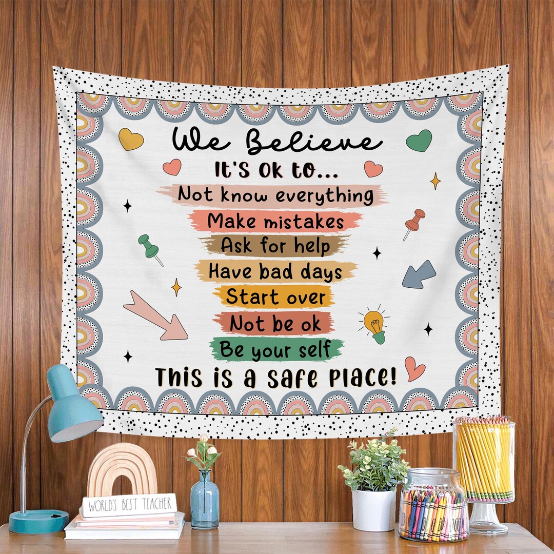 Classroom Decor, Personalized Motivational Quote Classroom Banner, This ...