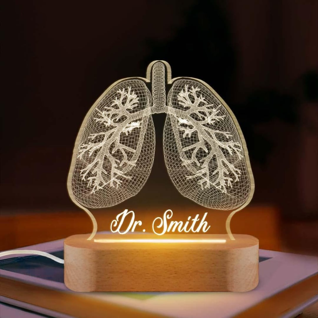 Personalized Lung Pulmonologist Night Light, Custom Medical Student ...