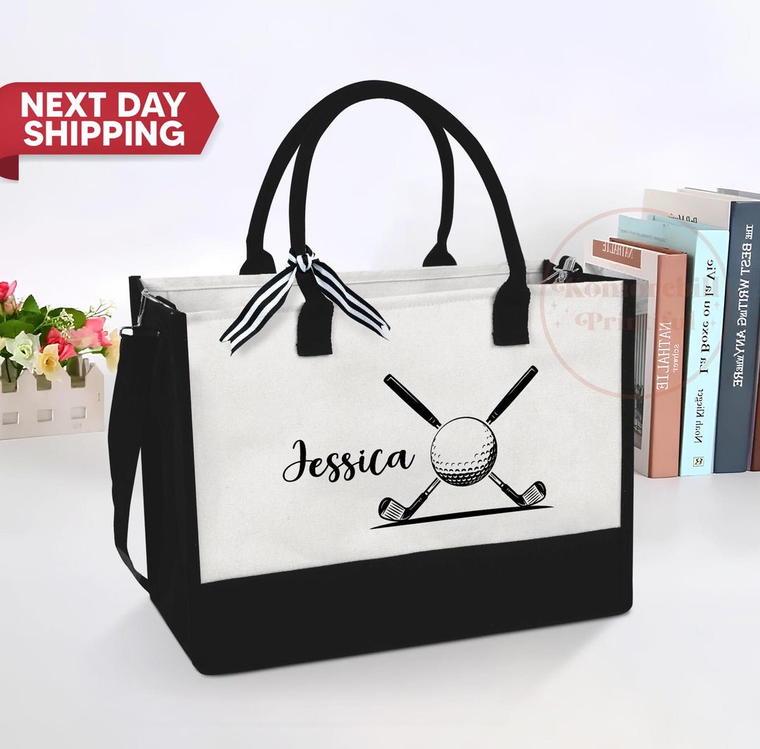 Personalized Golf Tote Bag, Golfer Gift Bag, Golf Lovers Gift, Golf ...