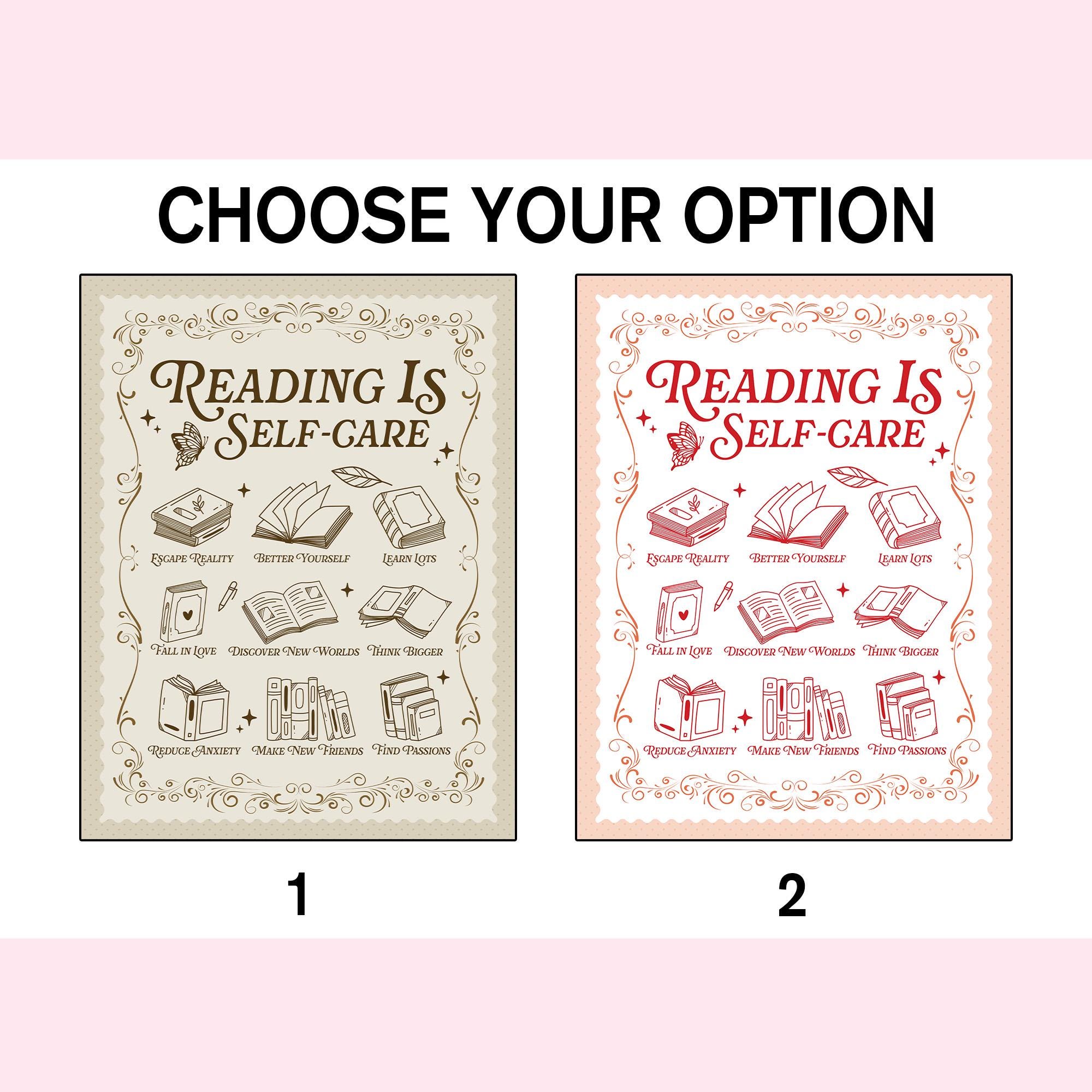 Reading is Self Care Classroom Decor, Book Lover Gift, Classroom ...