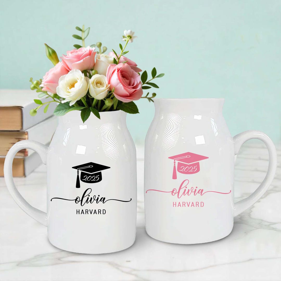 Personalized Graduation Flower Vase,college University High School ...
