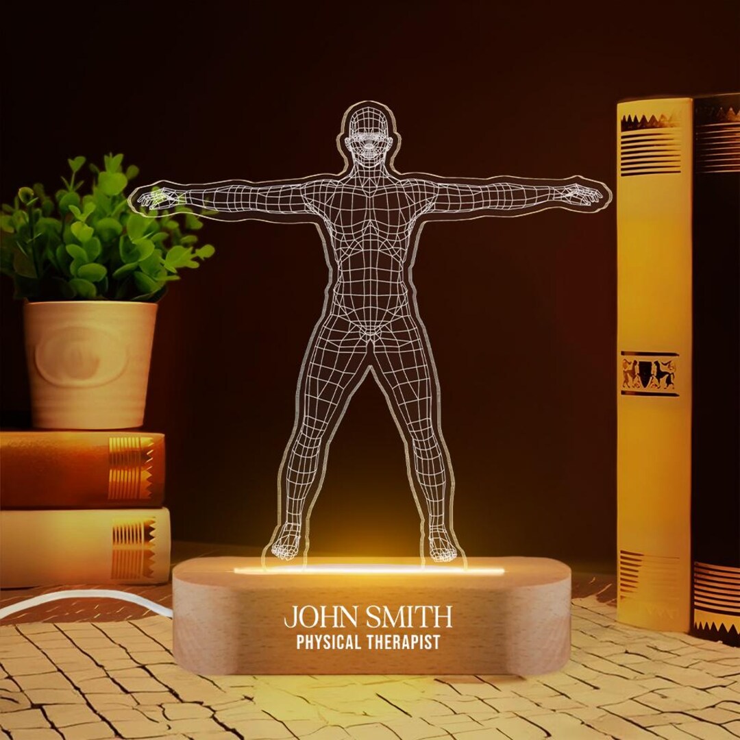Physical Therapist Personalized 3D Lamp, Doctor of Physical Therapy ...
