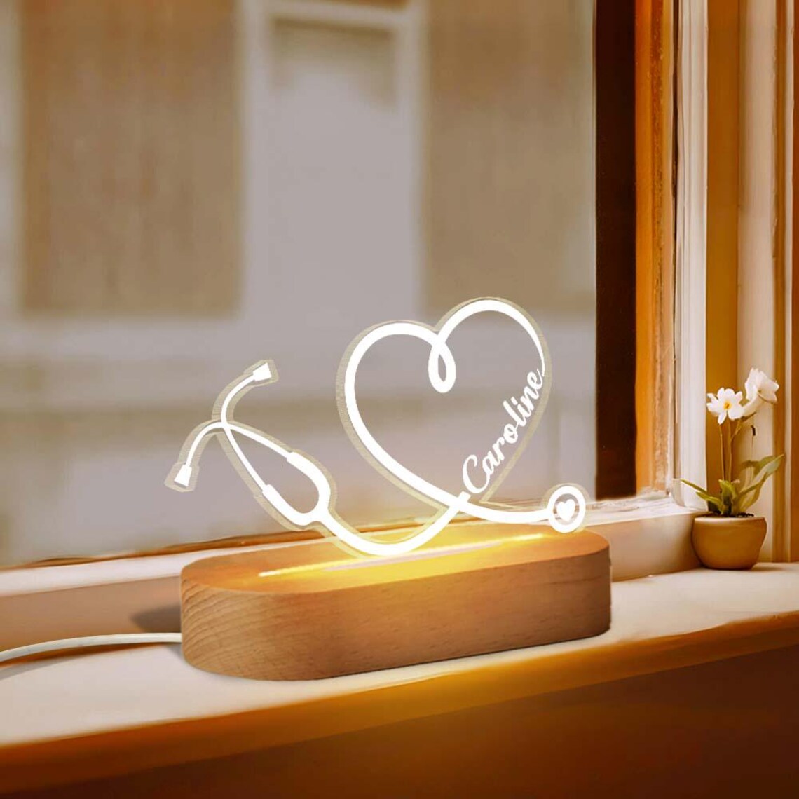 Personalized Nurse 3D Led Night Light, Graduation Gift, Nurse ...