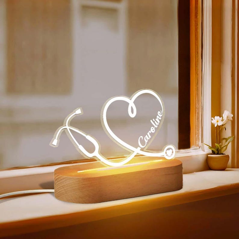 Personalized Nurse 3D Led Night Light, Graduation Gift, Nurse ...