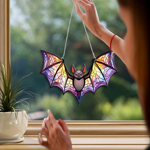 Bat Suncatcher - Etsy