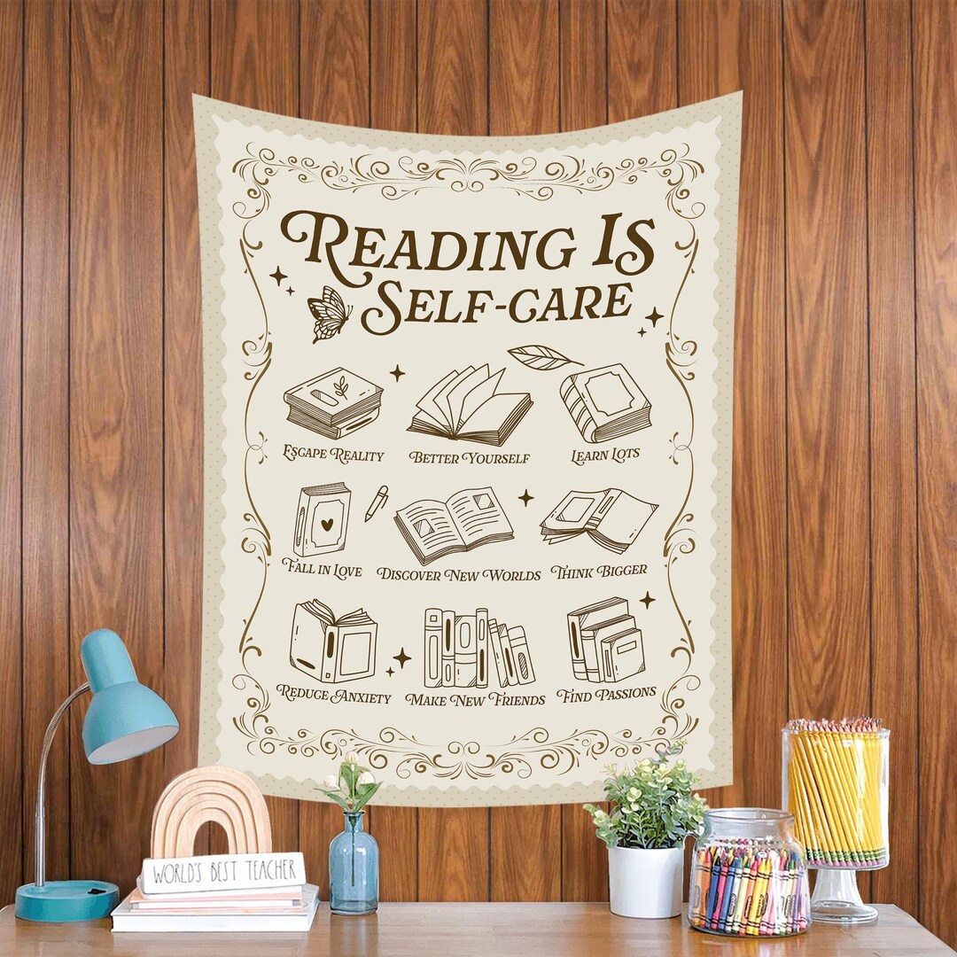 Reading is Self Care Classroom Decor, Book Lover Gift, Classroom ...