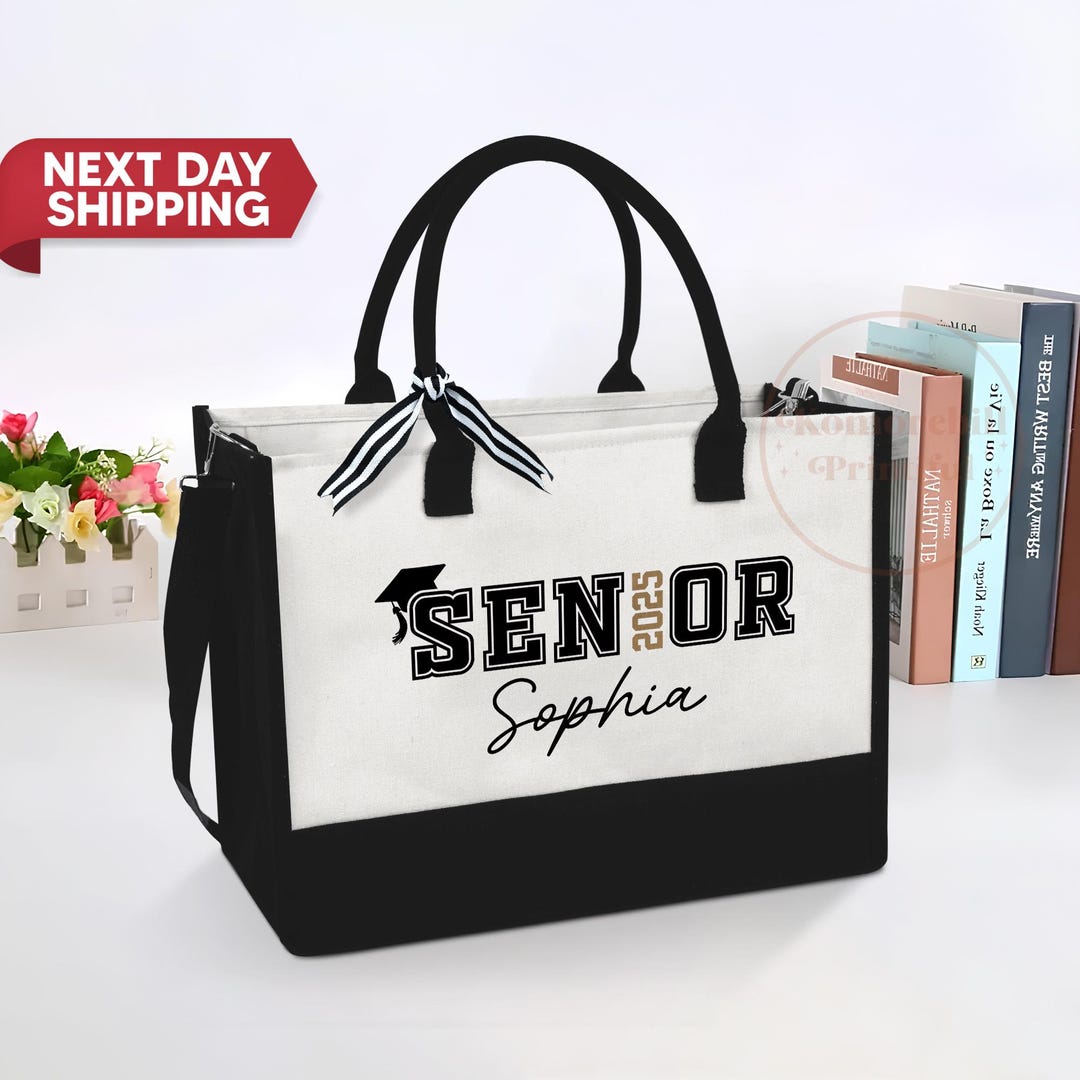 Senior 2025 Custom Tote Bag, Class of 2025, Senior 2025 Gift, Gift for ...