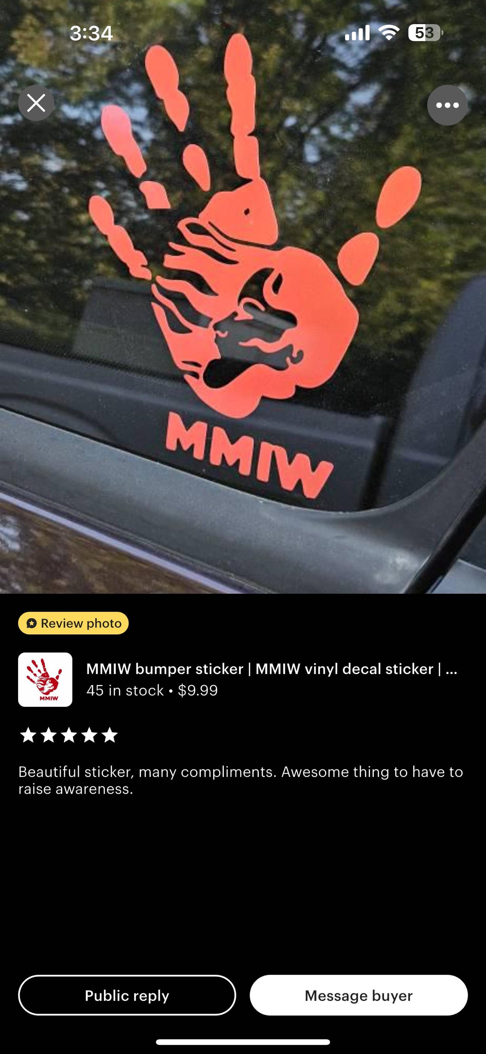 MMIW Bumper Sticker | MMIW Vinyl Decal Sticker | Missing and Murdered ...