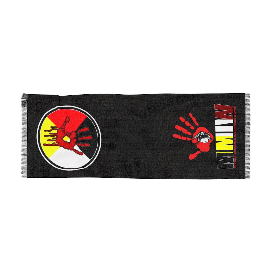 MMIW Scarf, Justice for Native American Women, Light Scarf, Tribal ...