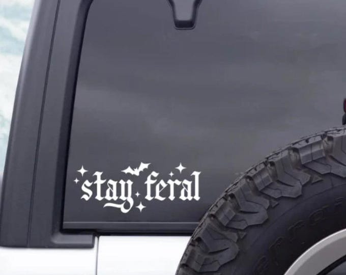 BATTY SKELETON | Spooky Vinyl Bumper Decal | Gothic Car Accessories ...