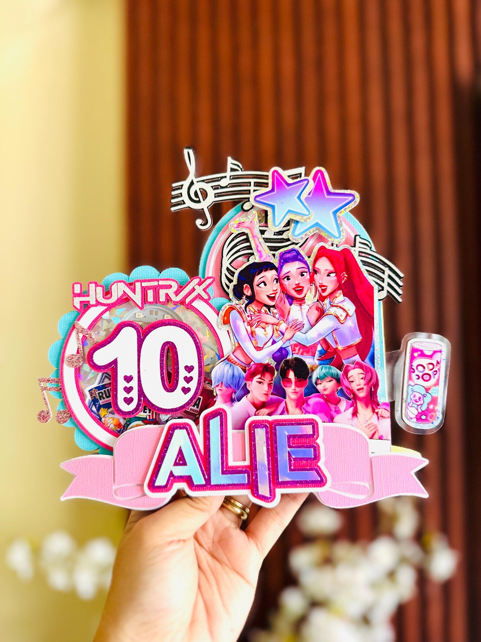 Kpop Demon Hunter 3D Cake Topper With Lights – Custom Name and Age ...