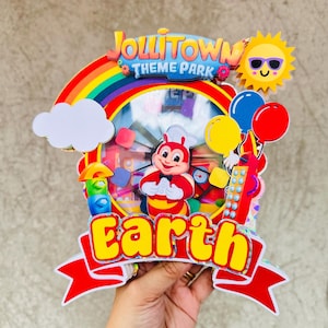Customized Jollibee 3D Cake Topper | Filipino Theme Jolli Kids Party ...