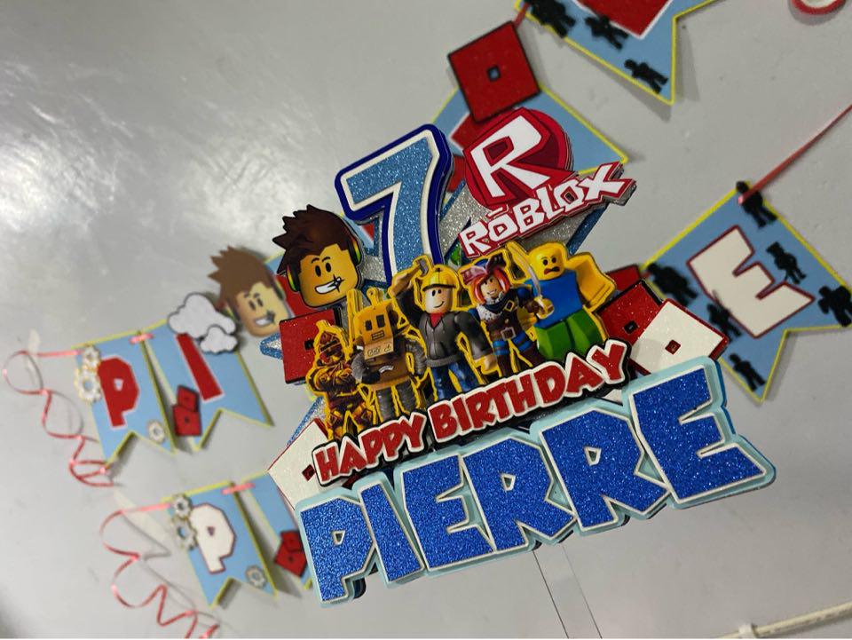 Personalized Roblox 3D Cake Topper | Fully Custom Cake Topper ...