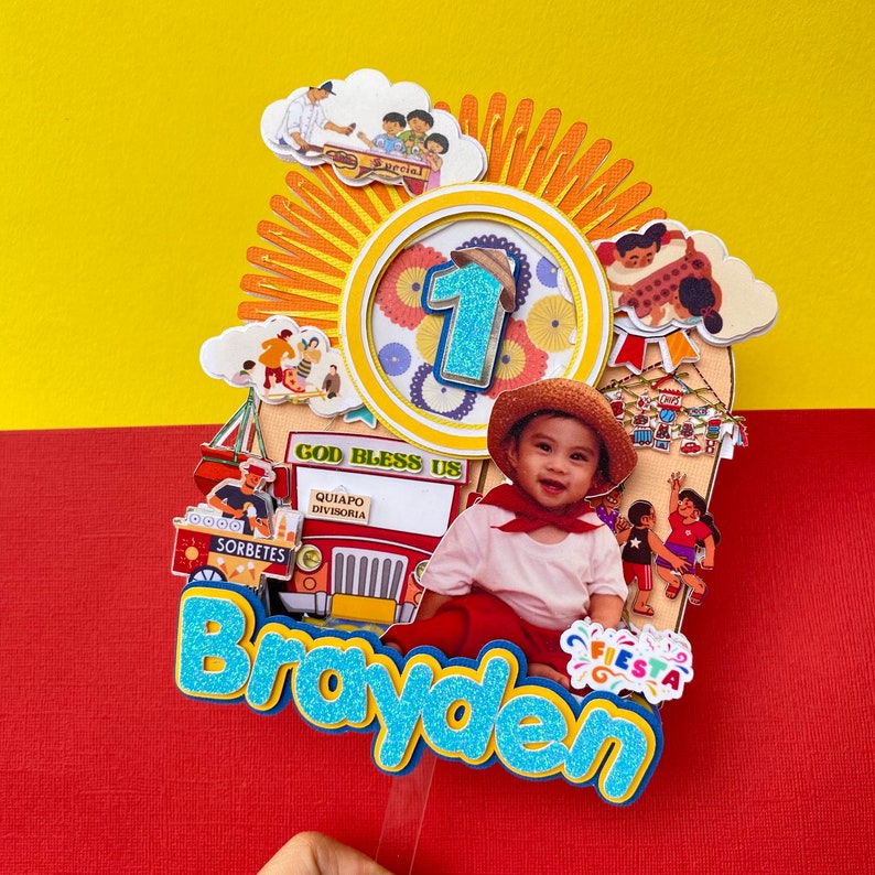 Custom Pinoy Barrio Fiesta 3D Cake Topper With Lights - Etsy