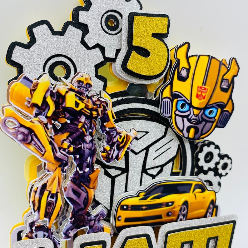 Bumblebee 3D Cake Topper | Transformers Birthday Party Essential # ...