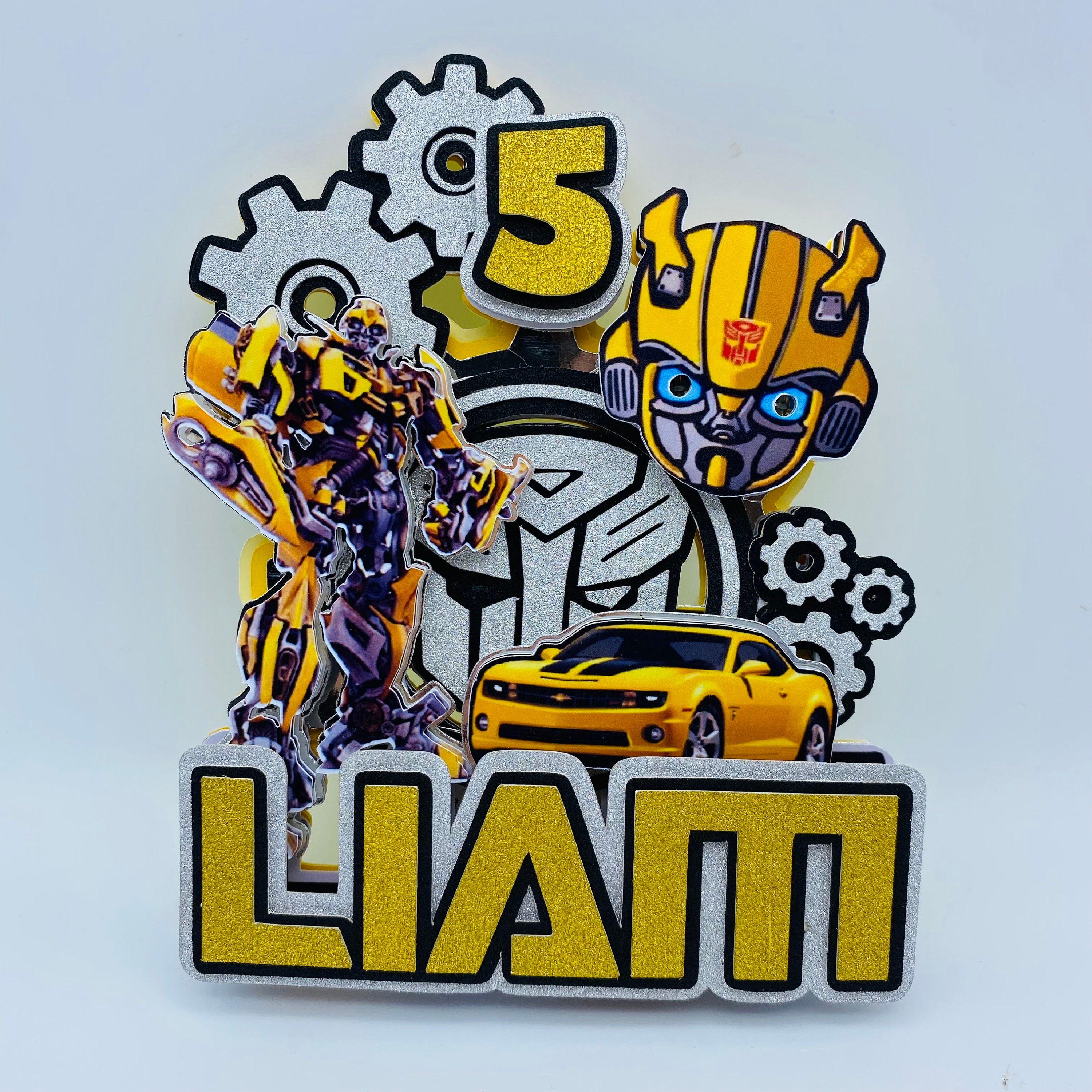Bumblebee 3D Cake Topper | Transformers Birthday Party Essential # ...
