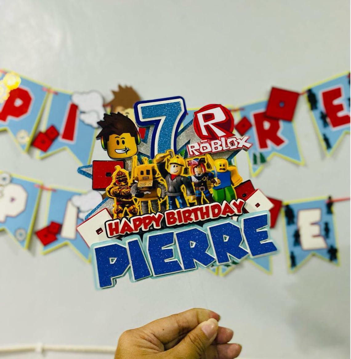 Personalized Roblox 3D Cake Topper Fully Custom Cake Topper Videogame ...