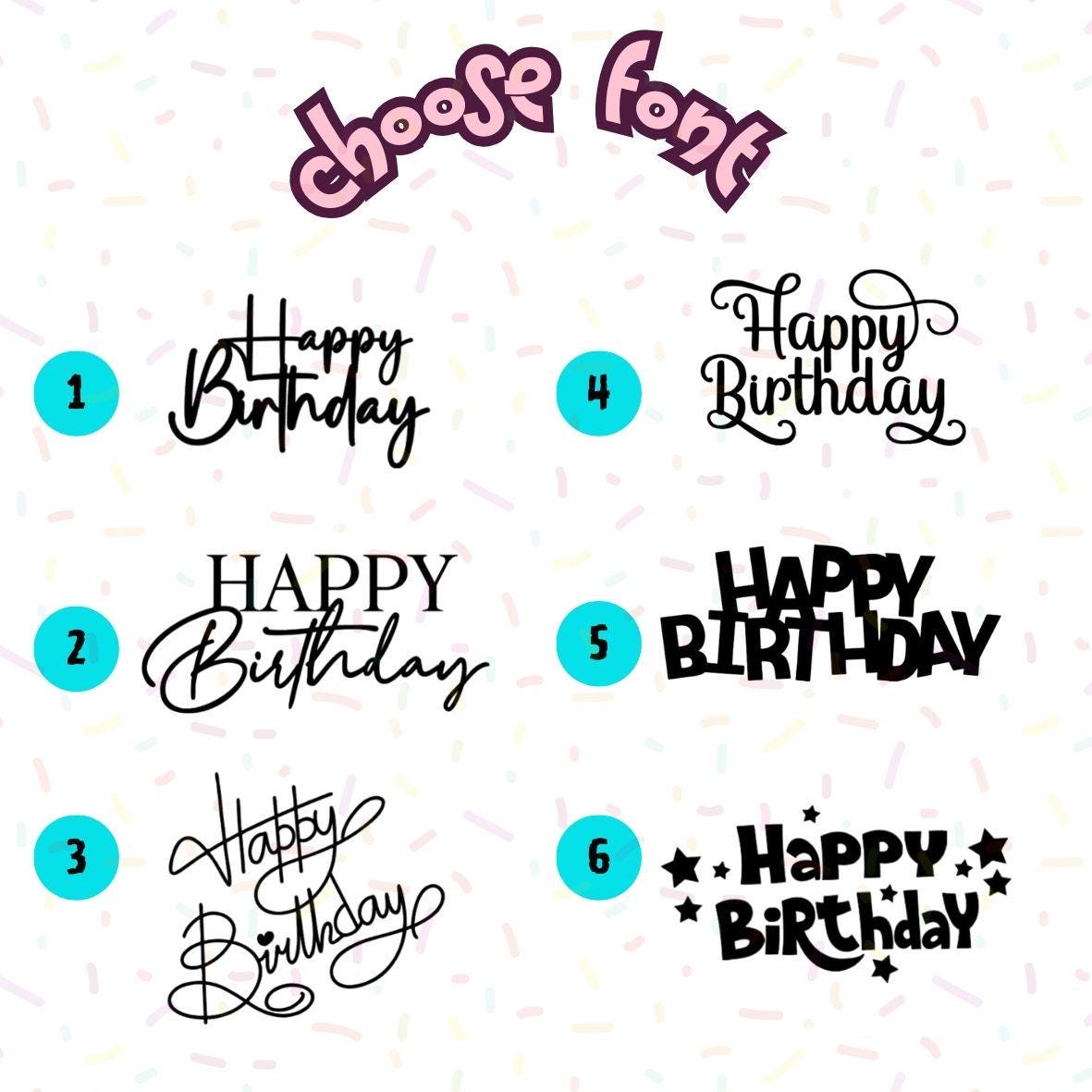 Custom Acrylic Light-up Cake Topper –personalized Dedication for ...