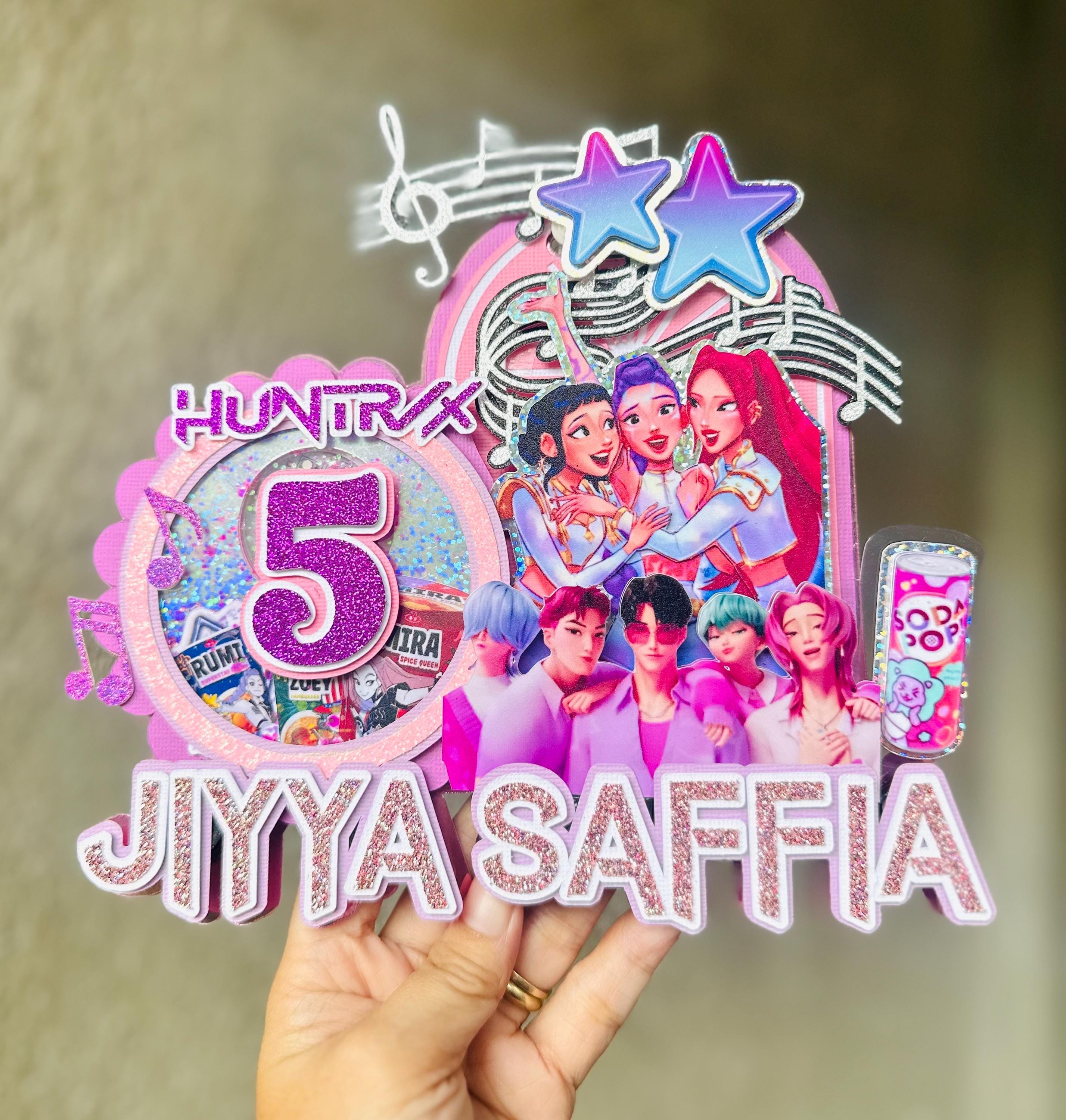 Kpop Demon Hunter 3D Cake Topper With Lights – Custom Name and Age ...