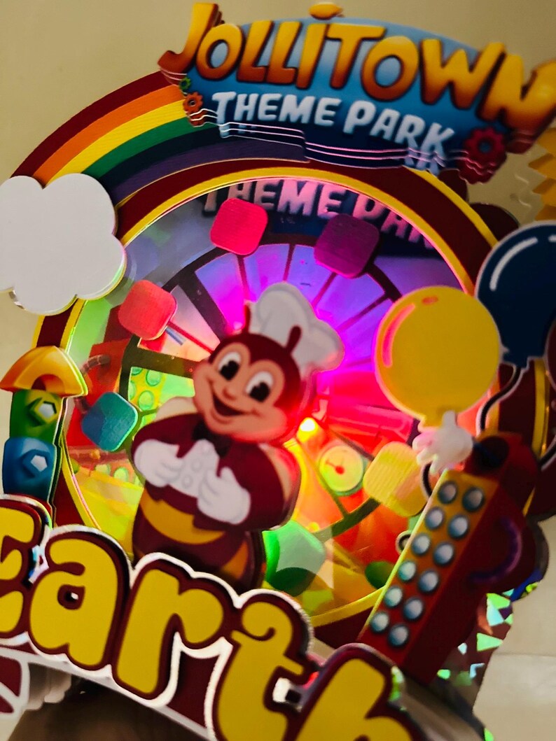 Customized Jollibee 3D Cake Topper | Filipino Theme Jolli Kids Party ...