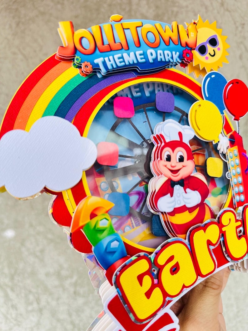 Customized Jollibee 3D Cake Topper | Filipino Theme Jolli Kids Party ...