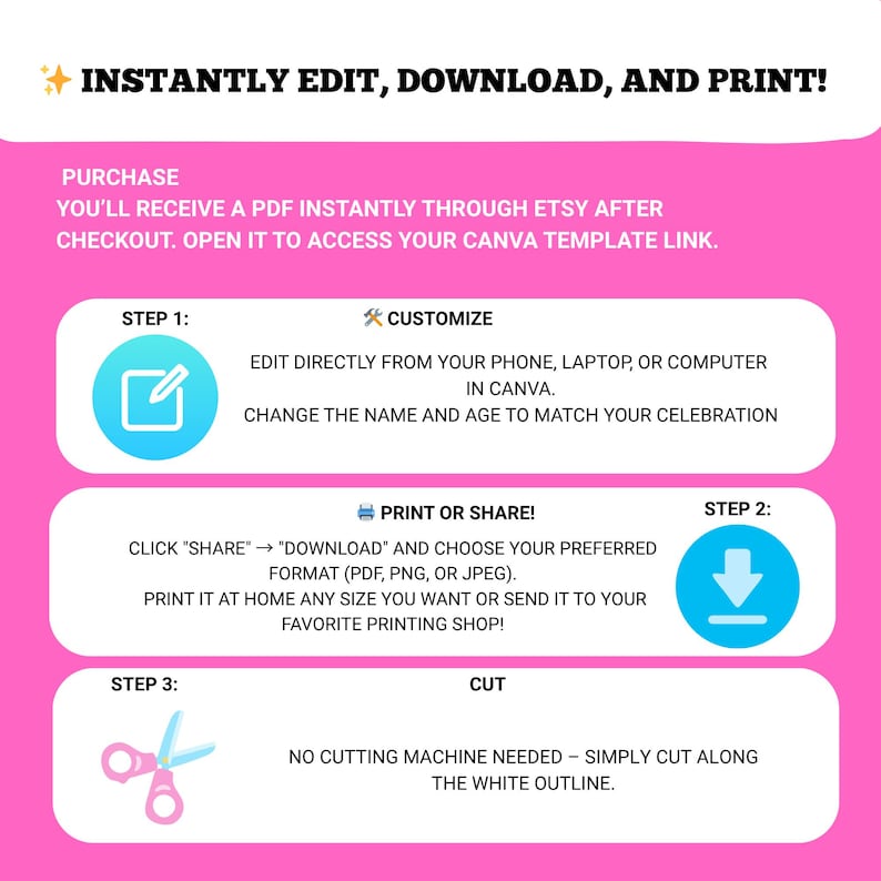 Custom KPOP Demon Hunter Cake Topper | Ready-to-download | We Edit to Your Baby’s Name and Age ...