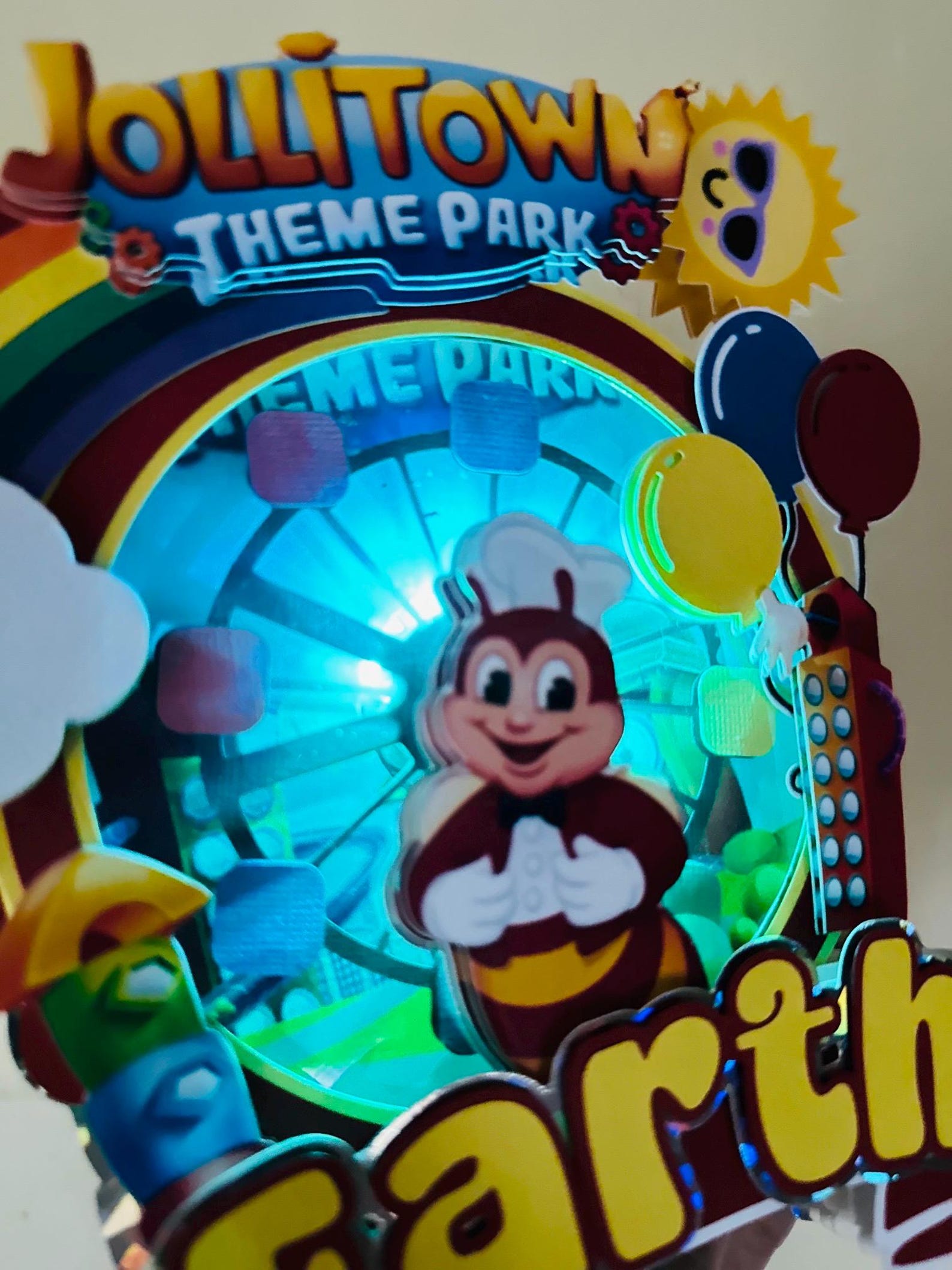 Customized Jollibee 3D Cake Topper | Filipino Theme Jolli Kids Party ...