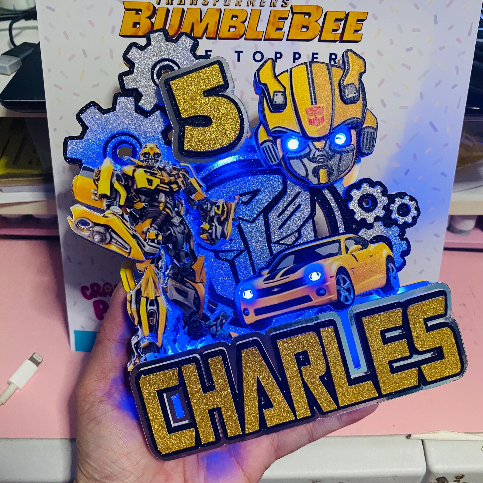 Bumblebee 3D Cake Topper | Transformers Birthday Party Essential # ...