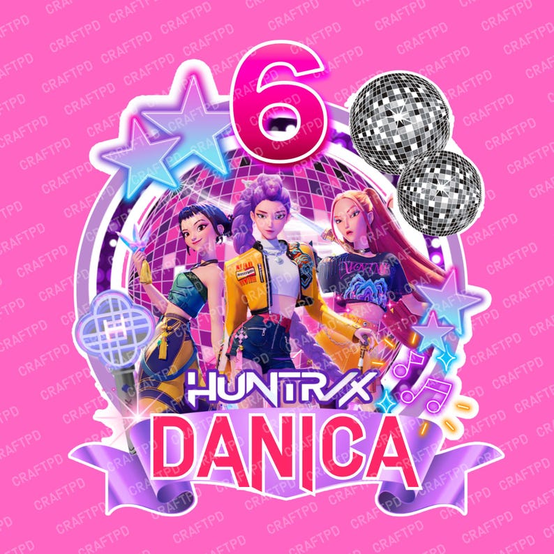 Custom KPOP Demon Hunter Cake Topper | Ready-to-download | We Edit to ...