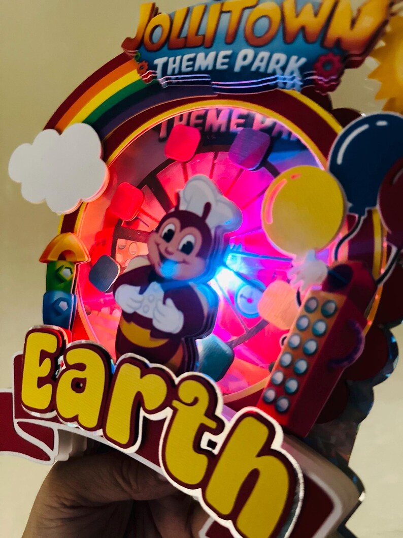 Customized Jollibee 3D Cake Topper | Filipino Theme Jolli Kids Party ...