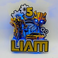 Transformers Party Popcorn Box, Rescue Bots Birthday Treats Box ...