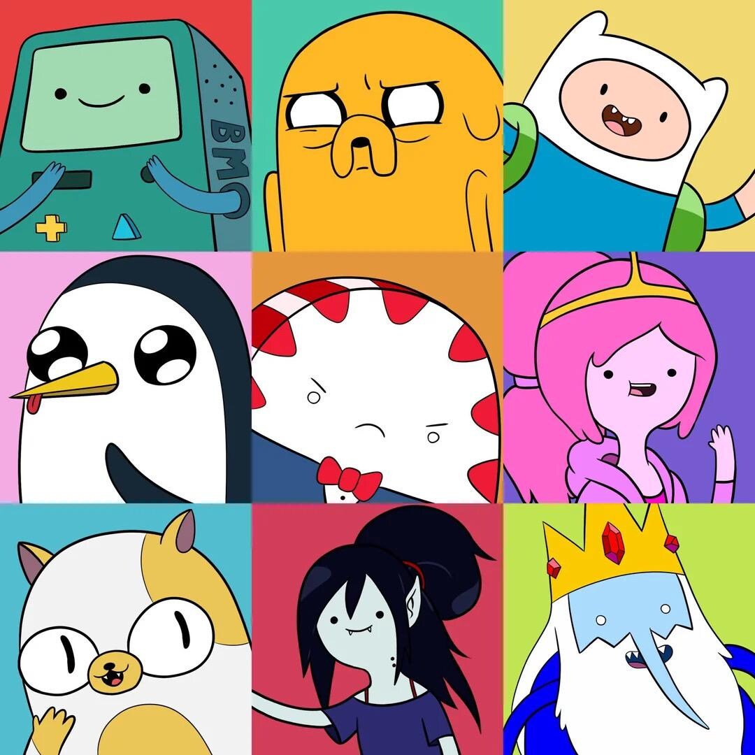 Adventure Time Editable Digital Clipart - Etsy