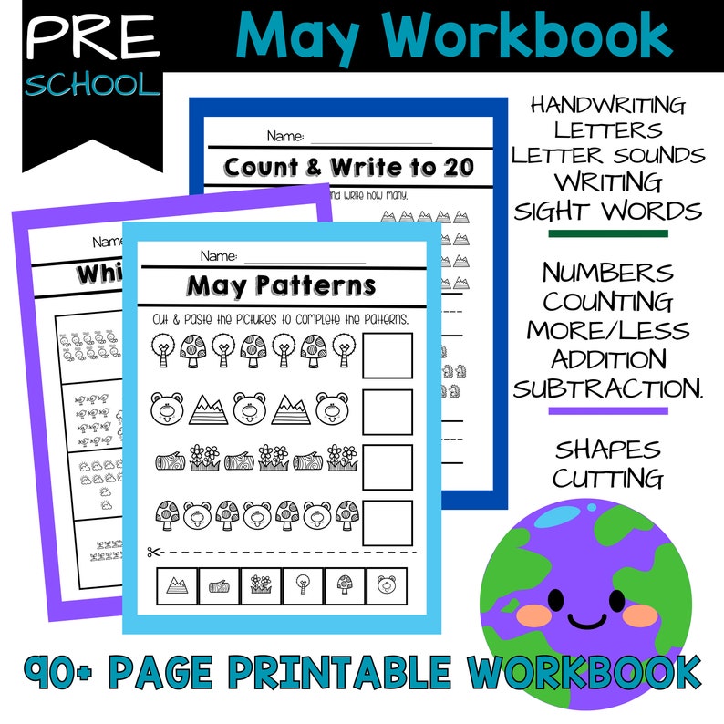 May Pre-k Curriculum, Preschool Curriculum, May Learning Packet ...
