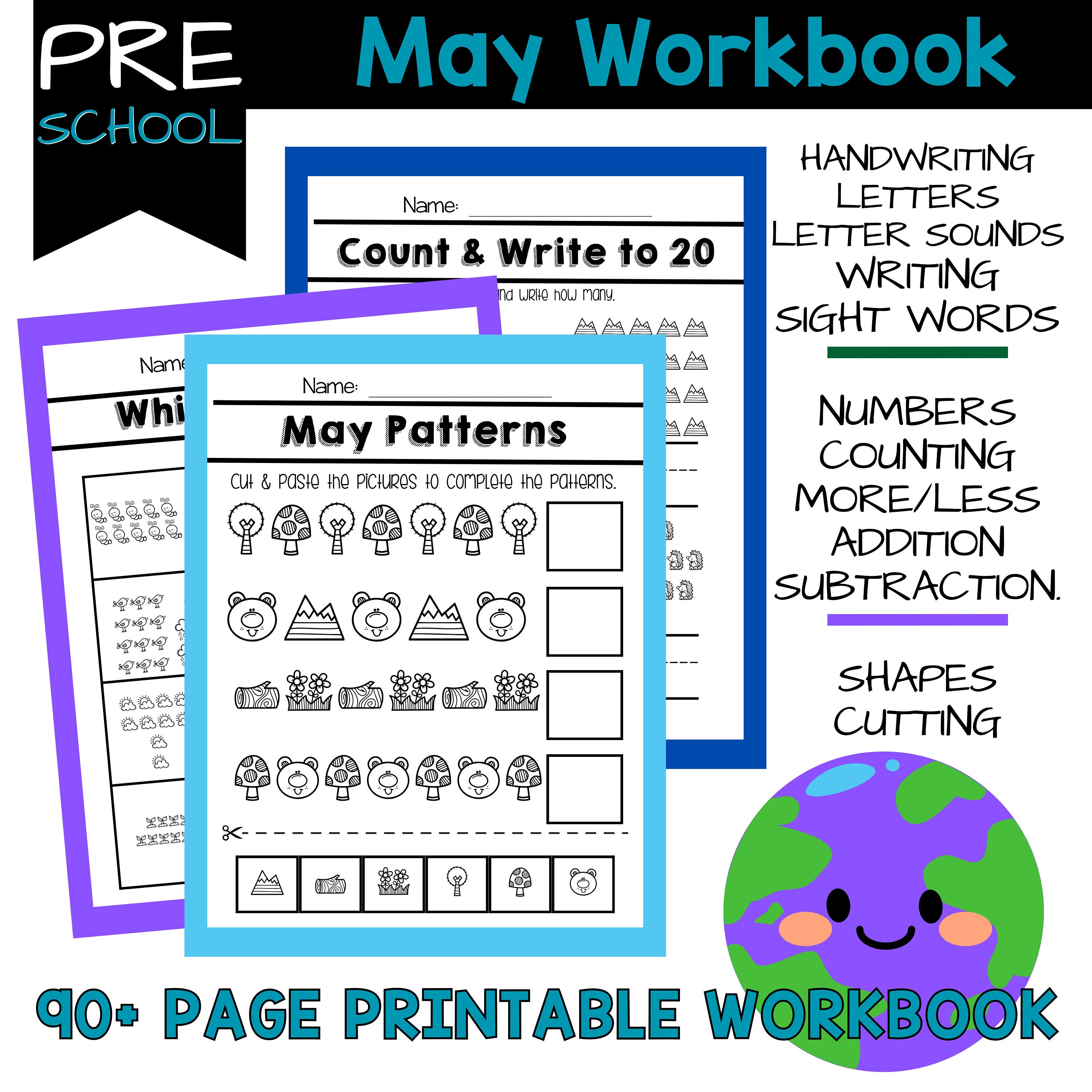 May Pre-k Curriculum, Preschool Curriculum, May Learning Packet ...