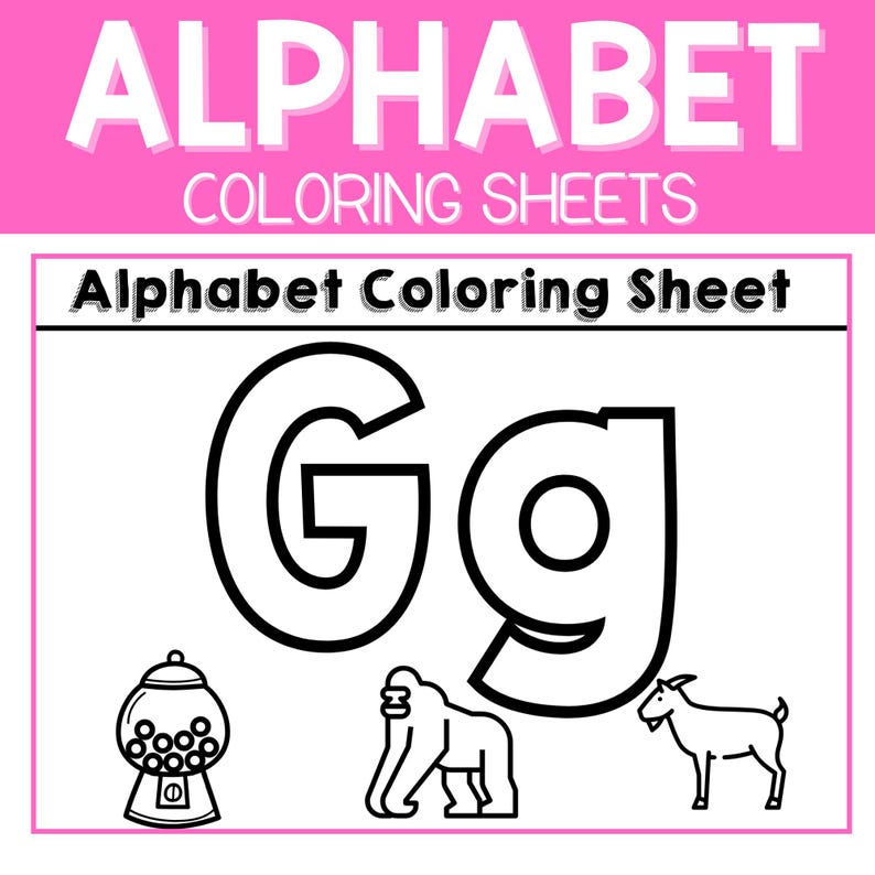 ABC Coloring Pages: Letter of the Week, Preschool Curriculum (digital ...