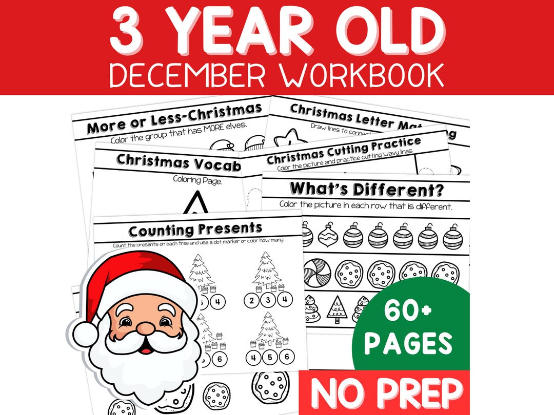 Age 3 December Preschool Christmas Preschool Activities Pre-k ...