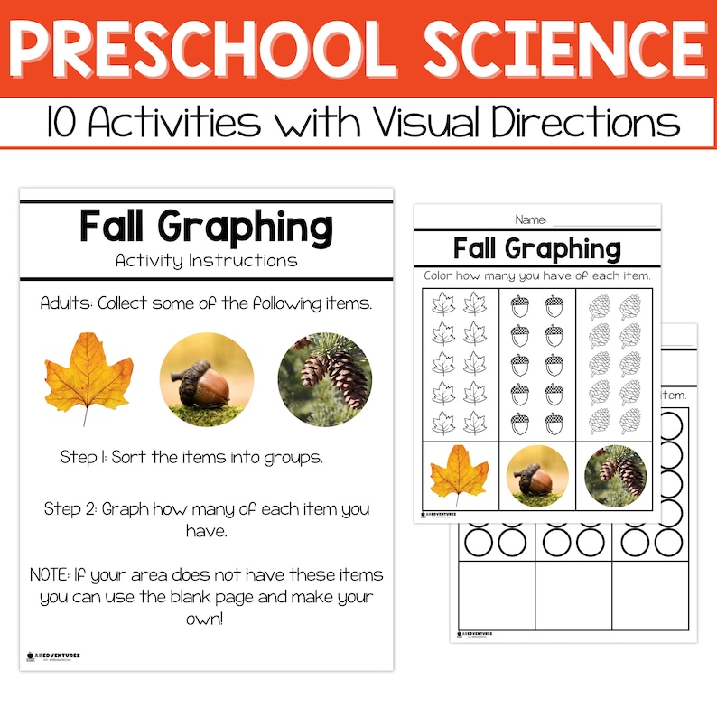 Apples Preschool Unit Study: Fall Science Activities (digital Download ...