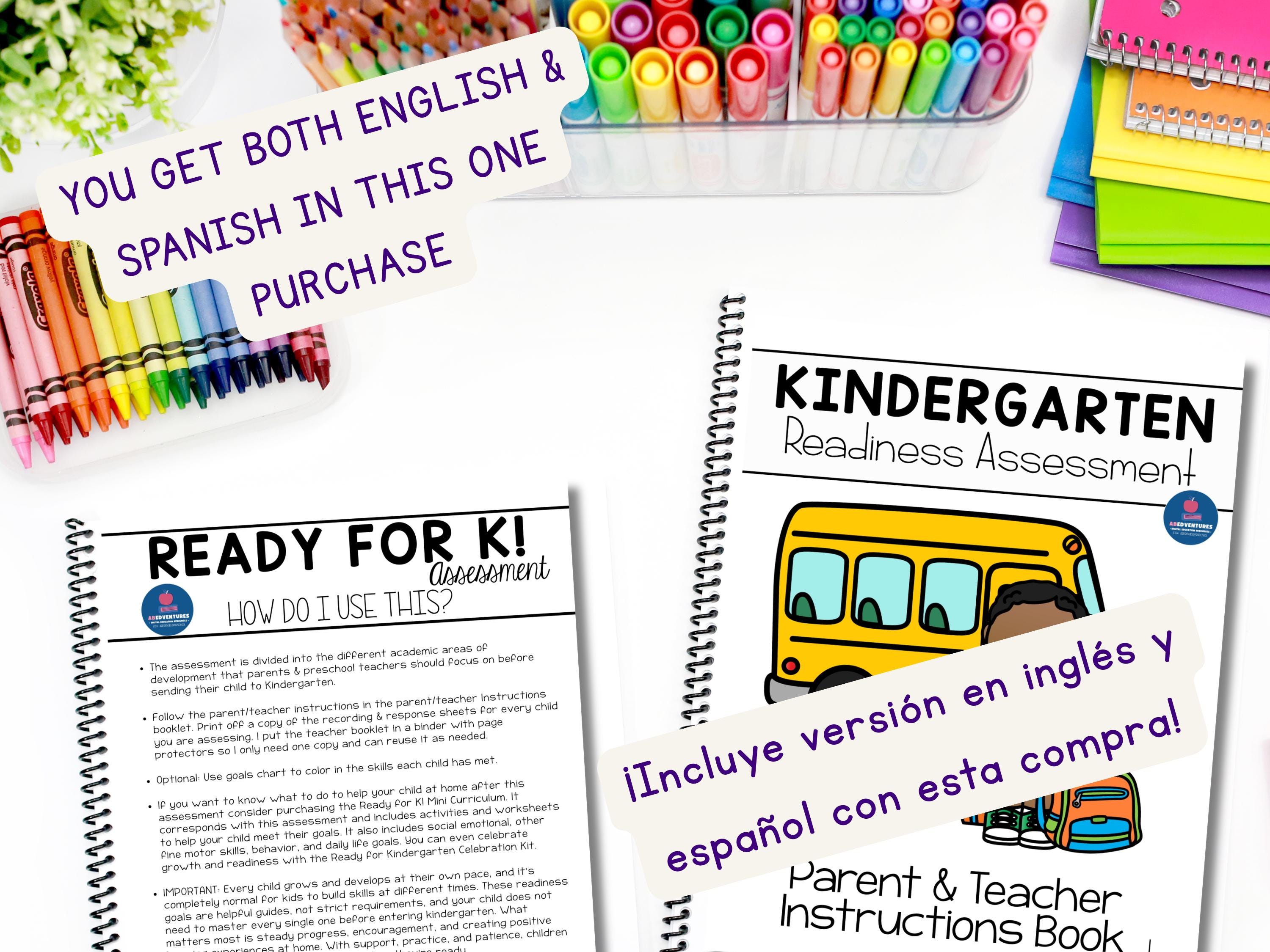 Kindergarten Readiness Assessment: Preschool Skills Test and Checklist ...