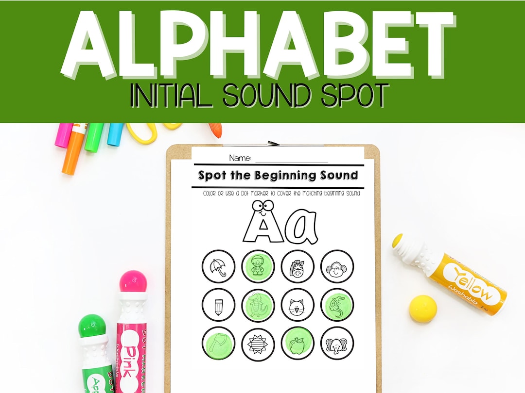 Beginning Sound Spot the Letter Pages, Phonics Worksheet, Letter of the ...