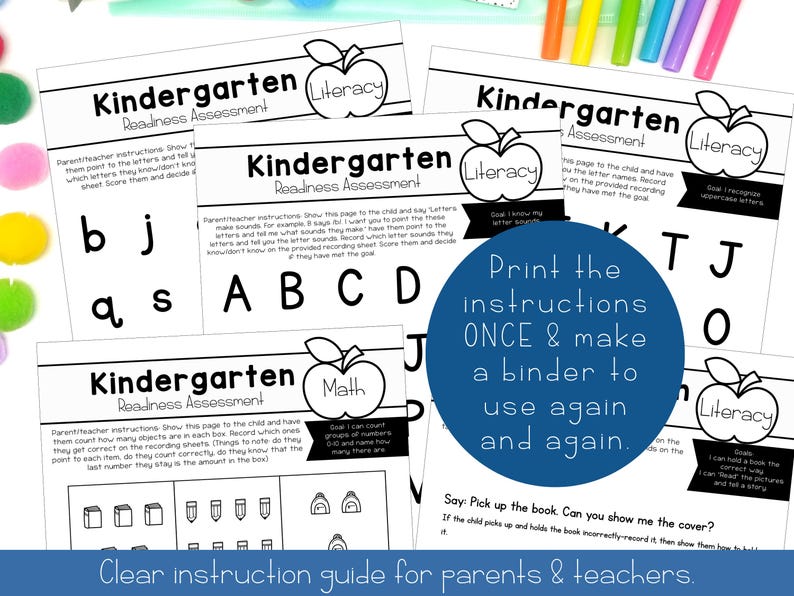 Kindergarten Readiness Assessment: Preschool Skills Test and Checklist ...