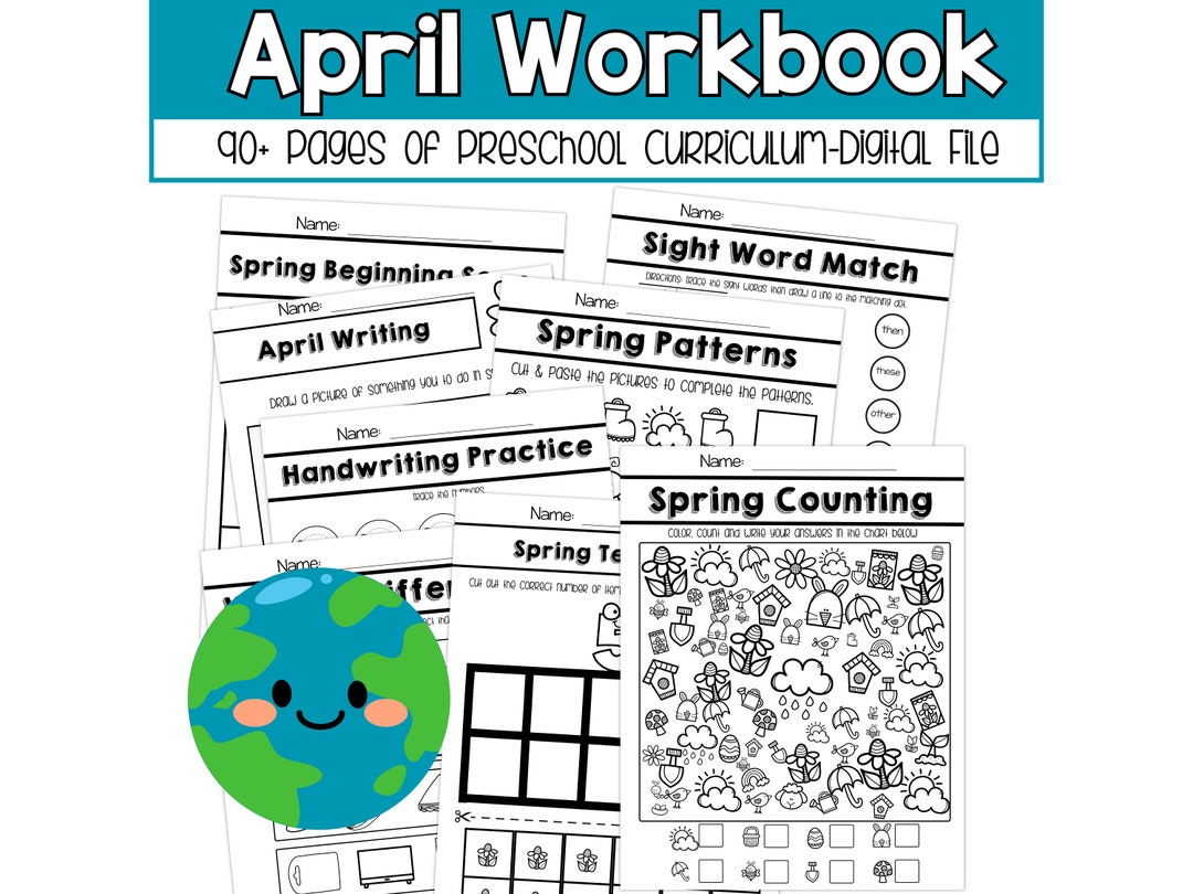 April Pre-k Curriculum, Preschool Curriculum, April Learning Packet ...