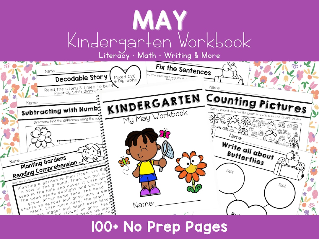 Kindergarten Spring Worksheets May Kindergarten Curriculum Spring Early ...