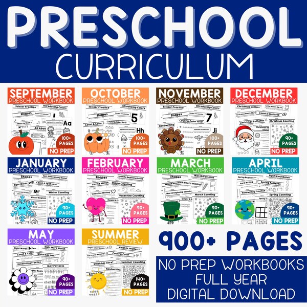 Preschool Curriculum - Etsy