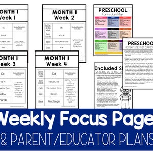 Spring Preschool Worksheets April Pre-k Curriculum Workbook (digital ...