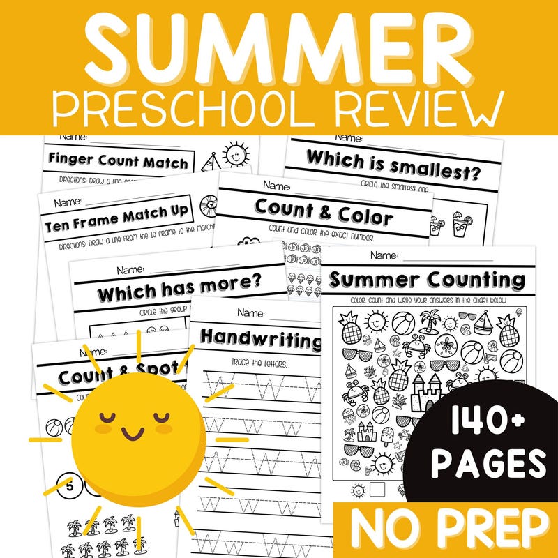 Preschool Literacy Packet - Etsy