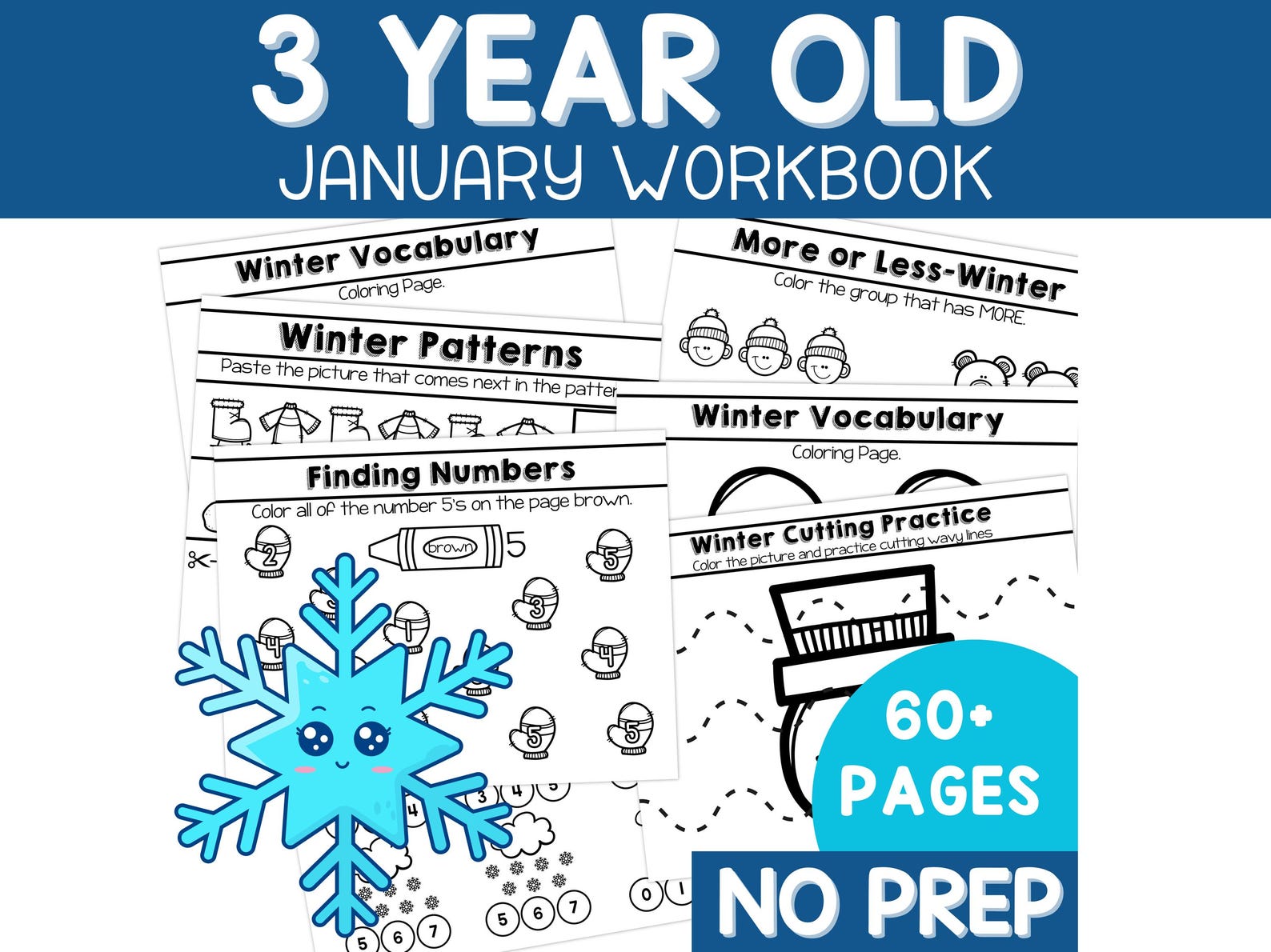 Preschool January Packet Age 3, Preschool Curriculum, Pre-k Curriculum ...
