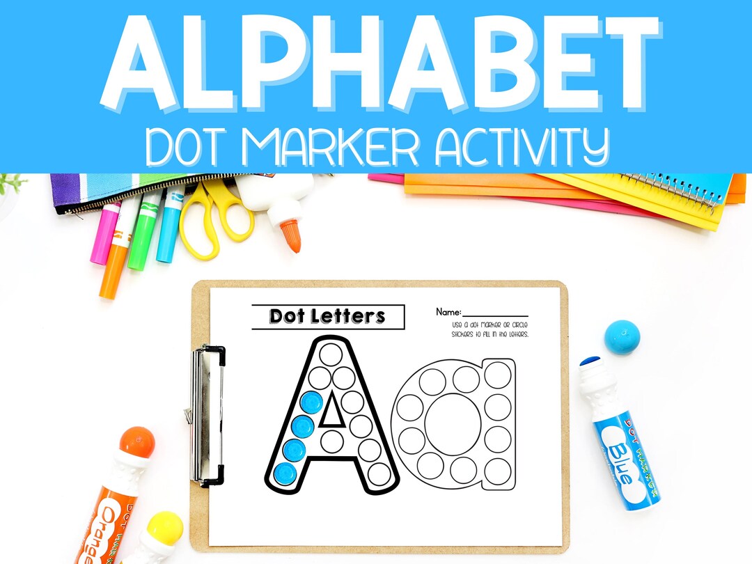 Dot Marker Alphabet Letter Pages: Preschool Kindergarten Curriculum ...