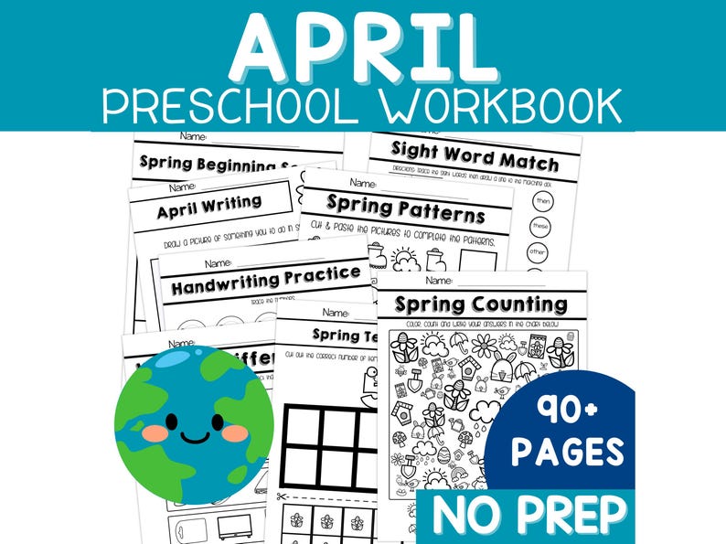 April Pre-k Curriculum, Preschool Curriculum, April Learning Packet ...